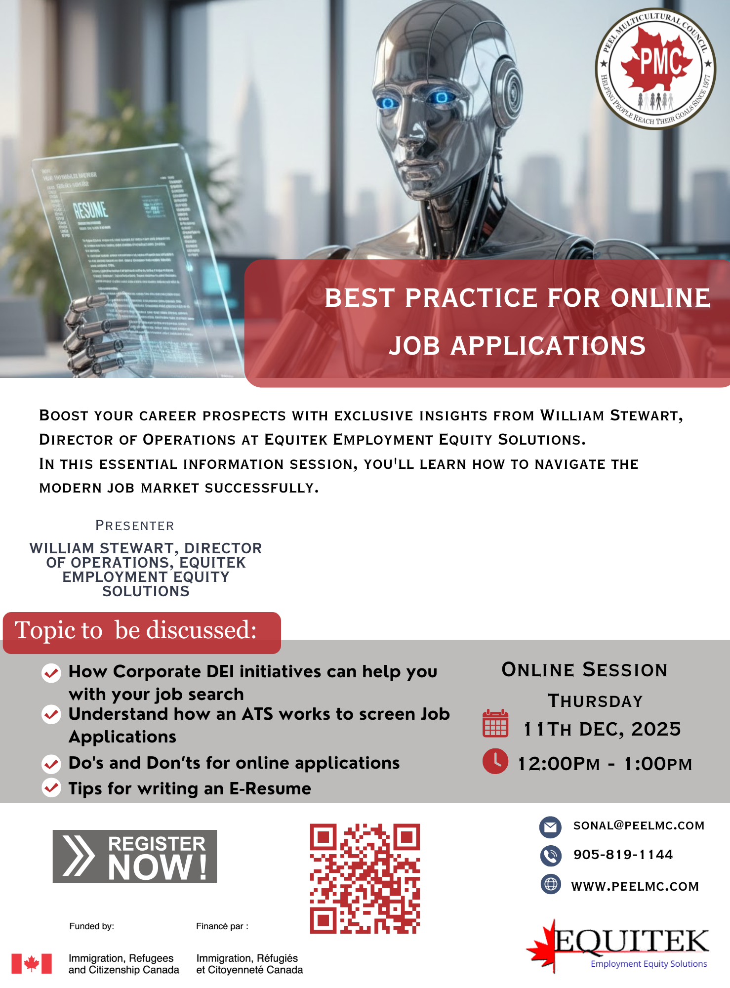 Best Practice for Online Job Applications – Peel Multicultural Council