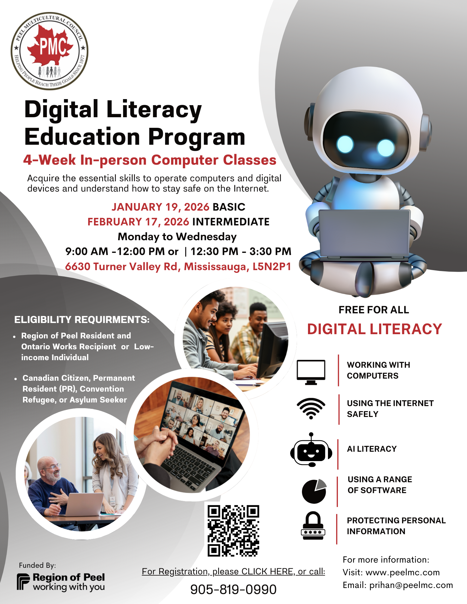 Digital Literacy (Computer) Training – Peel Multicultural Council