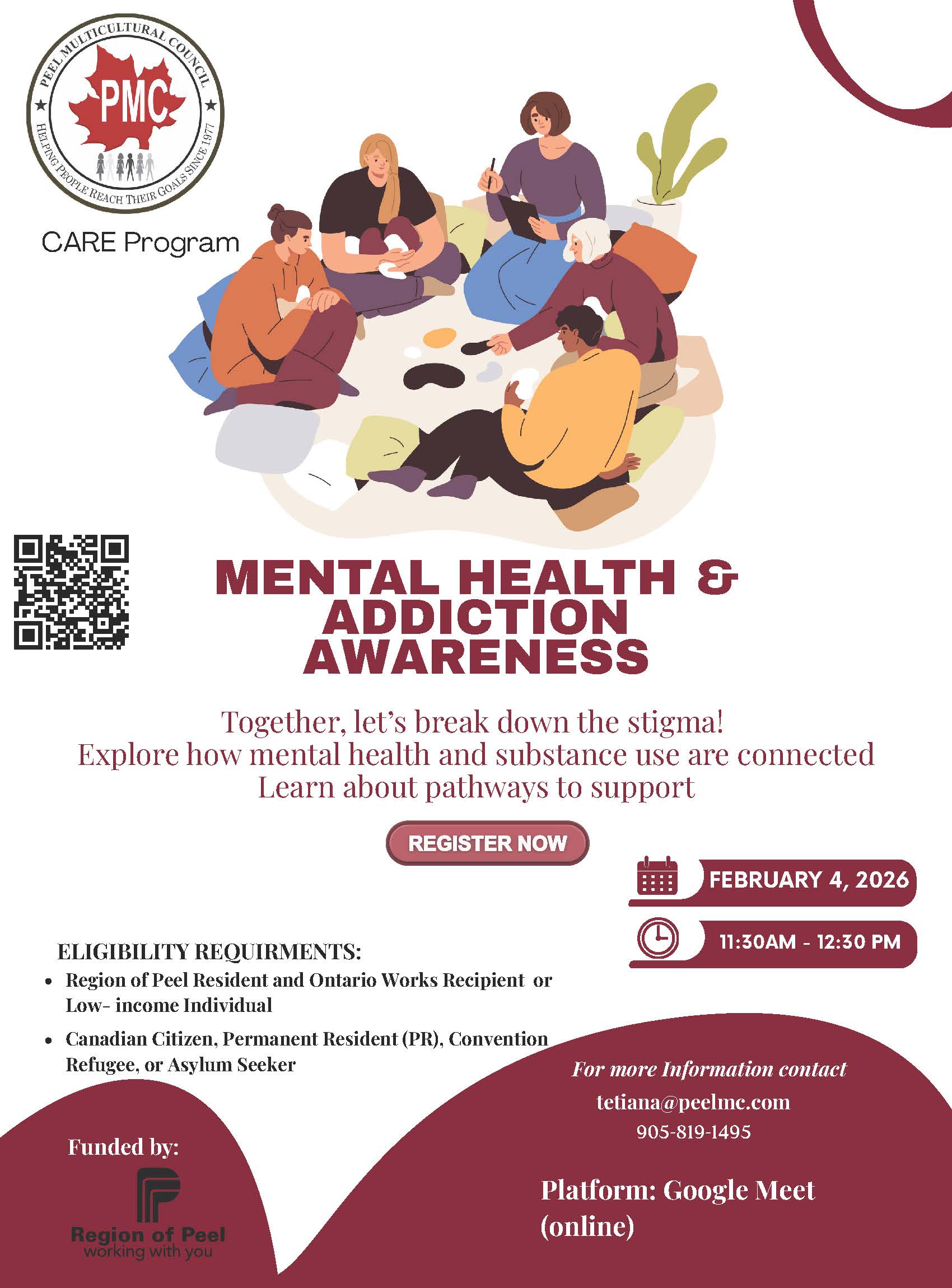 Mental Health & Addiction Awareness – Peel Multicultural Council