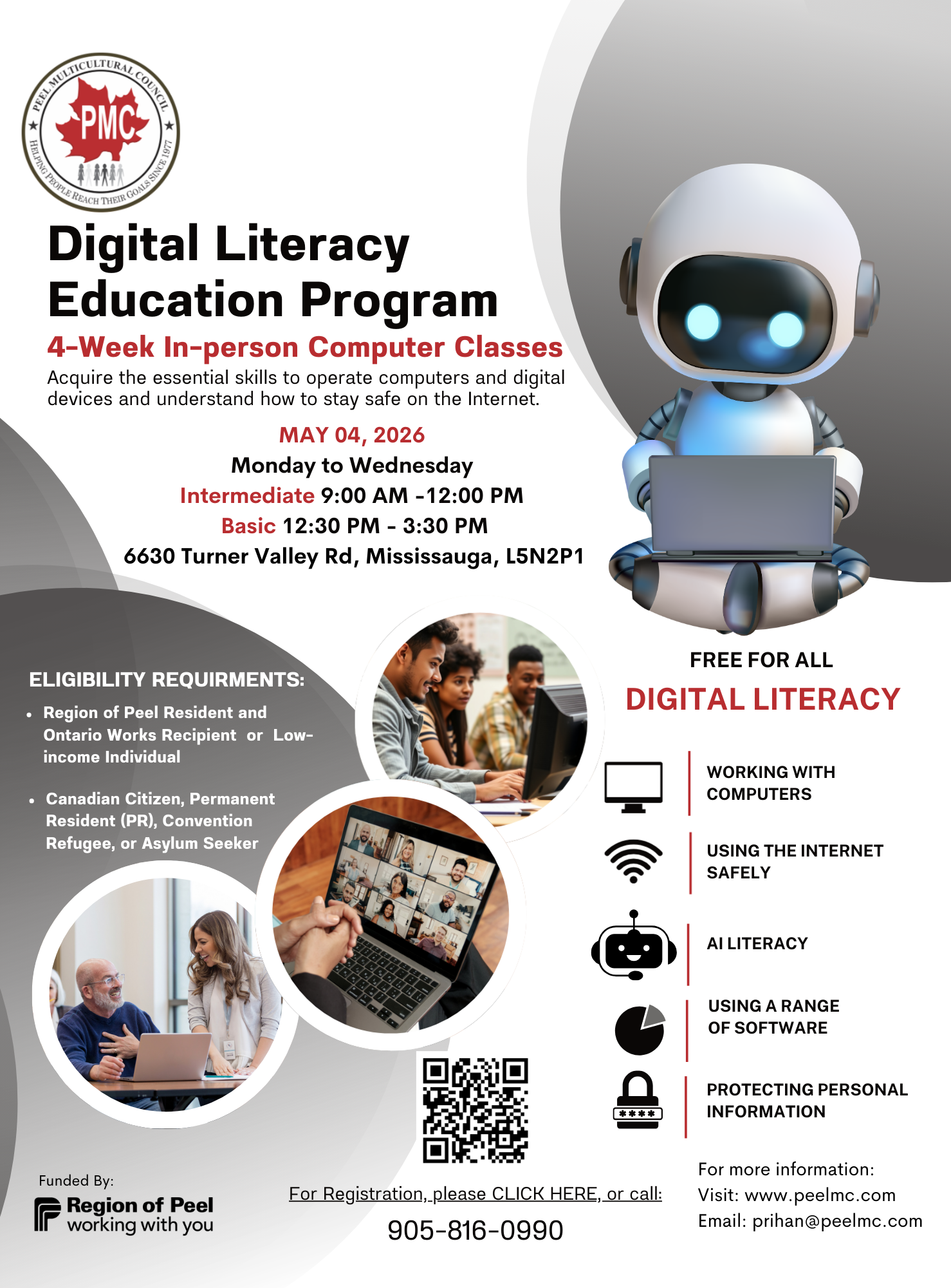 Free Digital Literacy (Computer Training) – Peel Multicultural Council